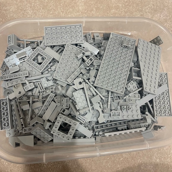 Lego | Toys | Light Gray Assortment Legos Building Blocks Huge Set 3 ...